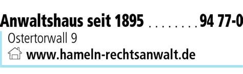 Anwaltshaus Seit 1895 Zemlin R Schöpe V In Hameln ⇒ In Das Örtliche