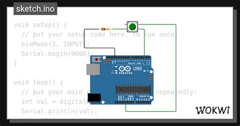 Gpio Input Active High Switch Wokwi Esp32 Stm32 Arduino Simulator