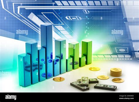 D Business Graph Stock Photo Alamy
