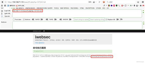 Iwebsec靶场 命令执行漏洞通关笔记iwebsec攻略 Csdn博客