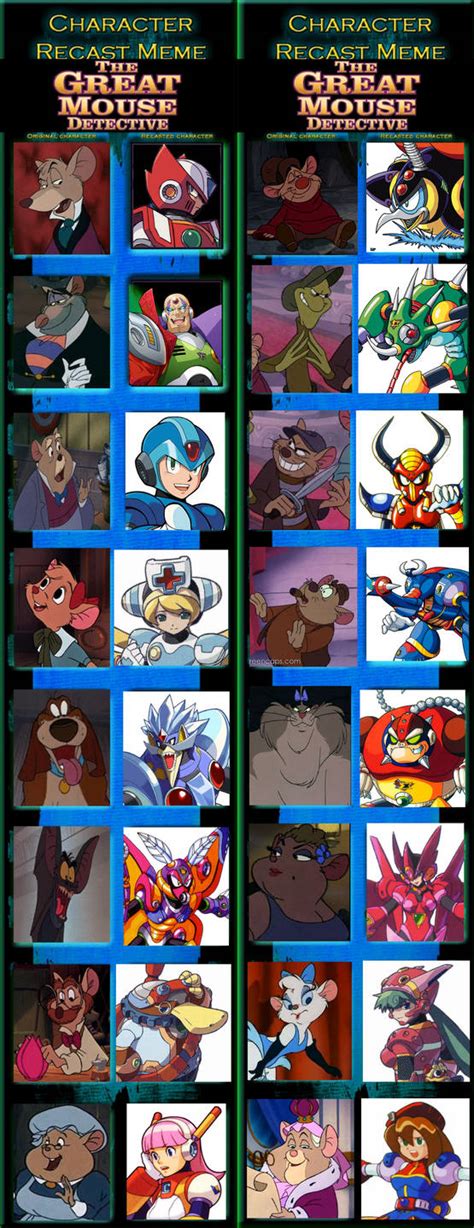 The Great Mouse Detective Recast Mega Man X Ver By Japaneseanimebeetle On Deviantart