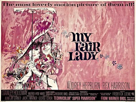 Solve My Fair Lady 1964 Uk Movie Poster Rex Harrison Audrey Hepburn Stanley Holloway Jigsaw