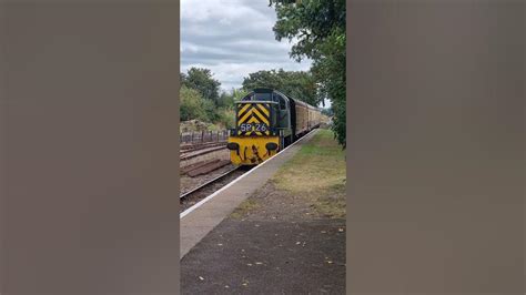 West Somerset Railway Class 14 Diesel D9526 Arriving At Dunster Station 22 08 2023 Dunster