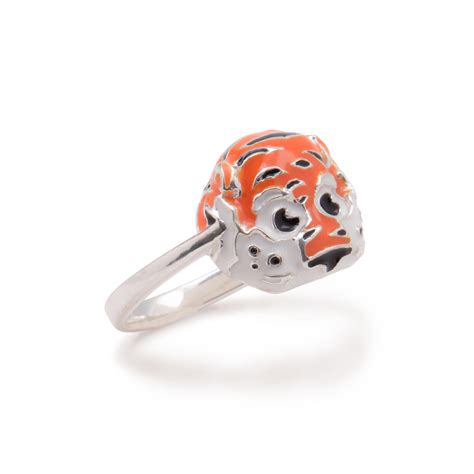 Auburn Silver Class Ring Stone Armory