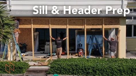 Sill And Header Prep Ckeurowalldoors Part 1 Youtube