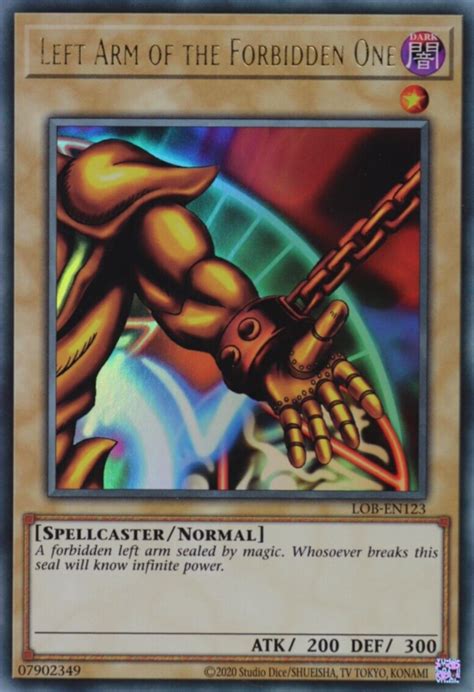 Left Arm Of The Forbidden One Yugipedia Yu Gi Oh Wiki