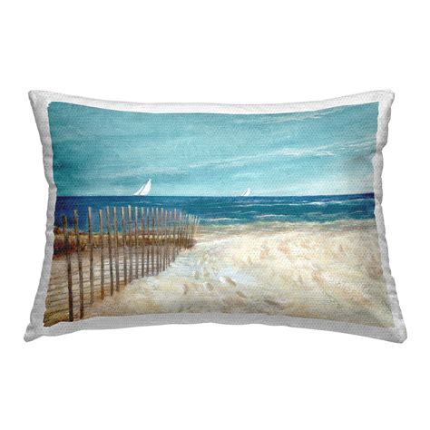 Footprints By Sandy Fence Outdoor Printed Pillow Design By Ruane Manning 14 X 7 X 20 Michaels