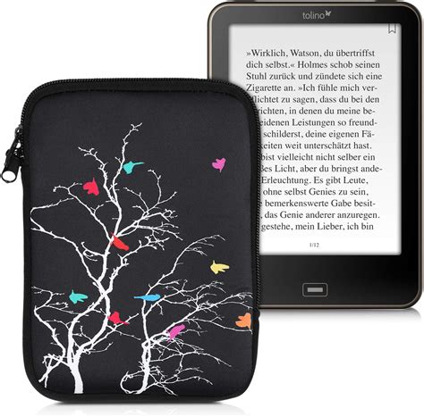 Kwmobile Neoprene E Reader Pouch Size 6 Ereader Universal Ebook