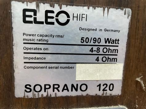 低價起標！零件機 德國eleo Sprano 40小喇吧一對 1170 Yahoo奇摩拍賣