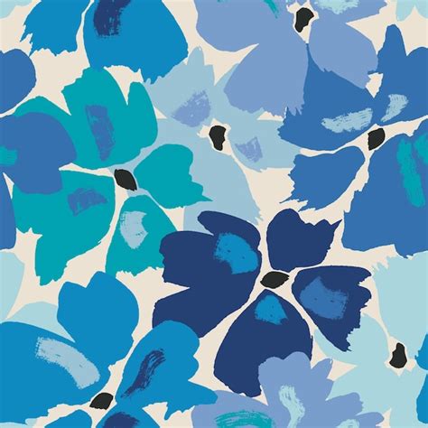 Premium Vector Seamless Pattern With Hand Drawn Flowers Fancy Pattern