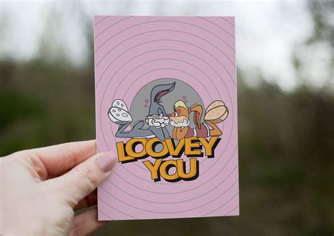 Bugs Bunny And Lola Card Bugs And Lola Valentines Day Card Printable