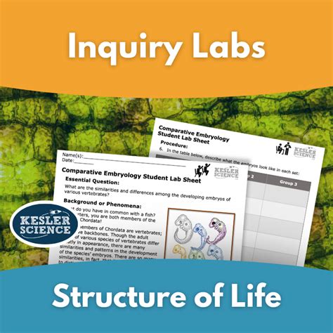 Inquiry Labs Life Science Structure Of Life Kesler Science Store