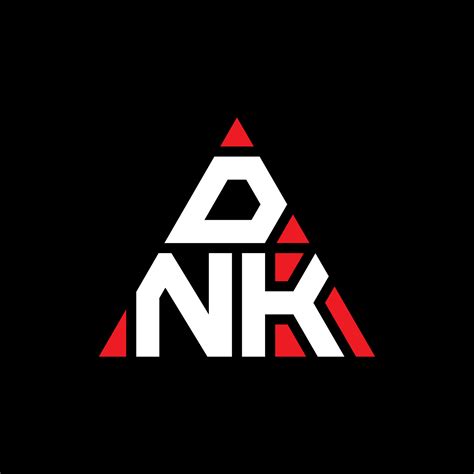 Dnk Triangle Letter Logo Design With Triangle Shape Dnk Triangle Logo