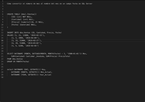 Cómo Convertir El Número De Mes Al Nombre Del Mes En Un Campo Fecha En