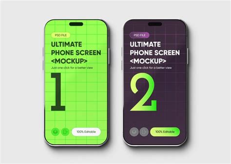 Customizable Smartphone Mockup With Editable Background Premium Ai