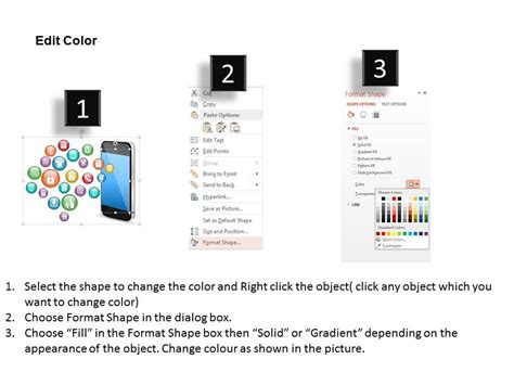 1114 Smart Phone With Multiple Android Applications Powerpoint Template