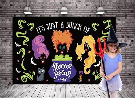 8x6ft Halloween Witch Sisters Photography Backdrop Banner Halloween
