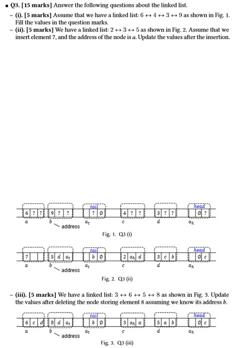 solved q3 15 marks] answer the following questions about