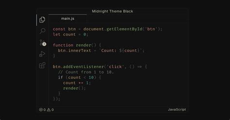 Midnight Theme By Kaivan Wong Vs Code Themes