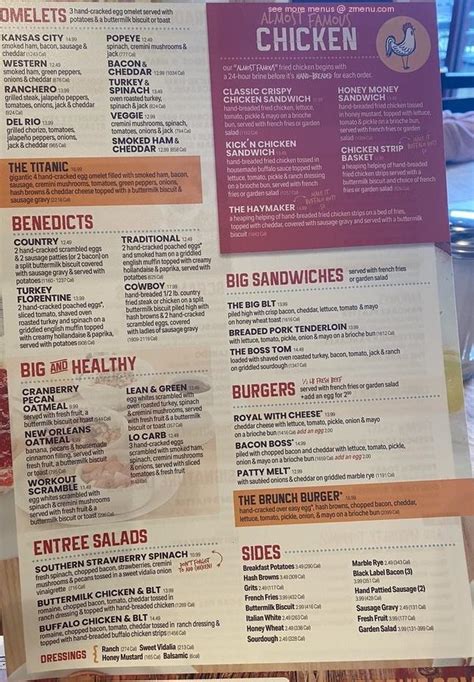 Online Menu Of The Big Biscuit Restaurant Owasso Oklahoma 74055 Zmenu