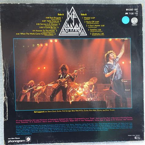 Def Leppard On Through The Night Disc Vinil Lp Ex Sunet Perfect