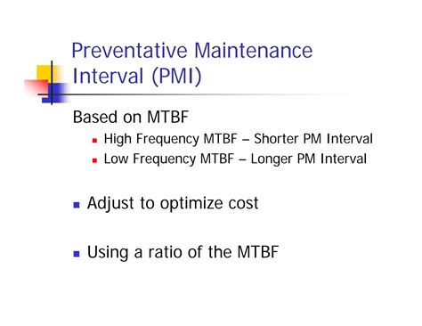 Preventive Maintenance Presentation Pdf