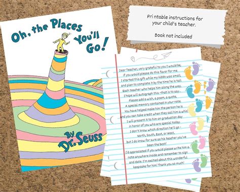 Oh The Places Youll Go Printable Instructions Etsy