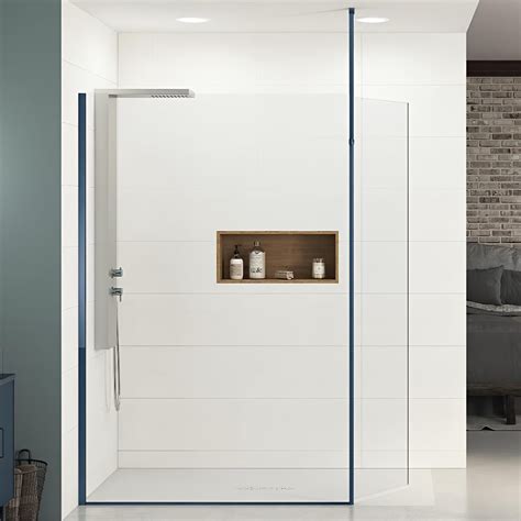 Mampara De Ducha Kinedo Ekinox Duo Pared Fija 140cmx207cm Perfil De
