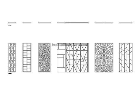 Decorative Wall Panels Free Cad Drawings
