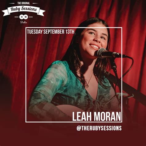 Leah Moran Made Her Second Appearance The Ruby Sessions Facebook