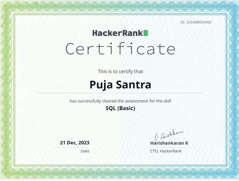 Puja Santra On Linkedin Sqlcertified Hackerrank Sqlskills
