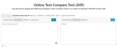 Online Tools To Compare Files And Find Differences