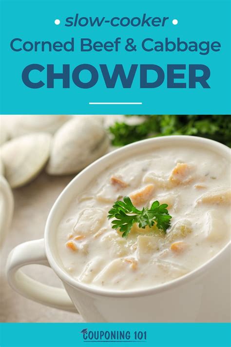 Slow Cooker Corned Beef And Cabbage Chowder