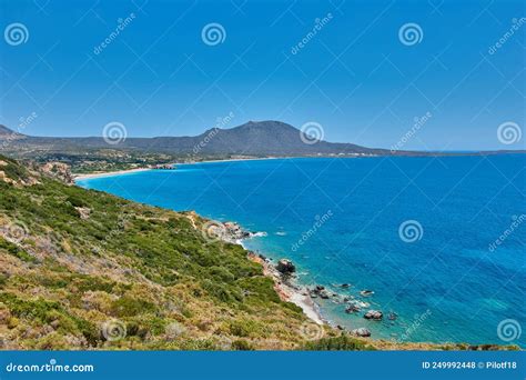 Beutiful Natural Scenery Leading To Kaladi Beach In Kythira Island