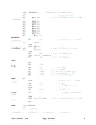 Bubble Sort Algorithm In Assembly Language Pdf Programming Languages Computing