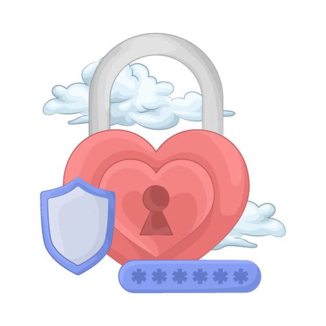 Heart Password Illustration 49619523 Vector Art At Vecteezy