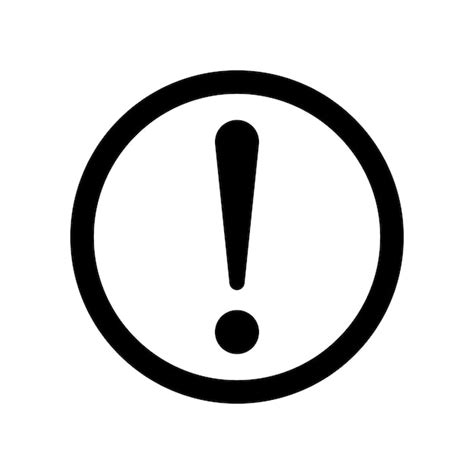 Warnzeichen Vektorsymbol Premium Vektor