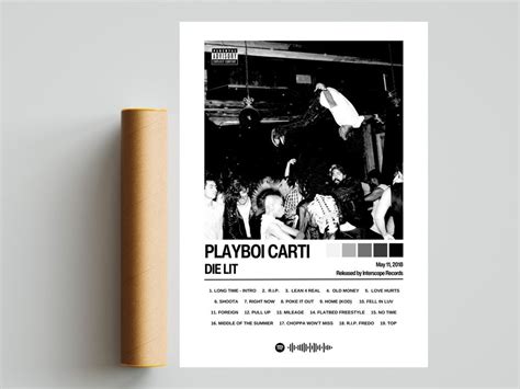 Playboi Carti Poster Die Lit Poster Album Art Album Cover Posters Sold By Cookstove Calli