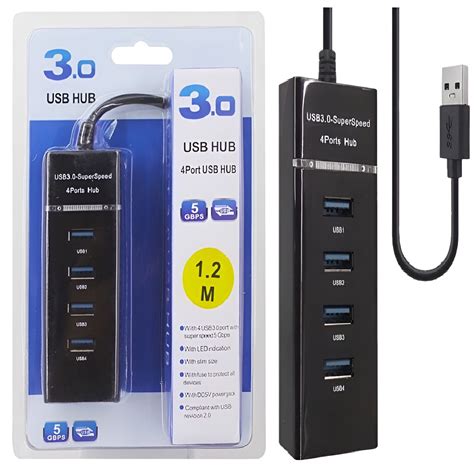 Usb Hub 3 0 High Speed 4 Ports Splitter For High Speed 5gbps
