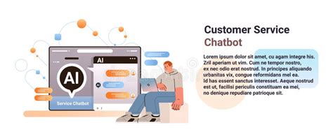 Man Having Dialog With Chat Bot Asking Questions And Receiving Answers