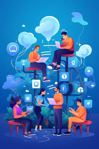premium photo design of social media integration integrate your