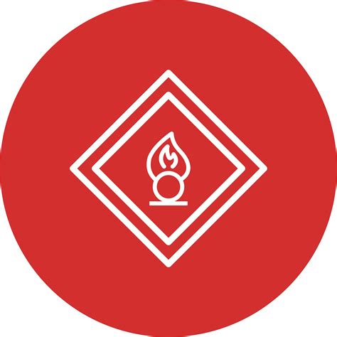 Vector Oxidizing Agent Road Sign Icon 421973 Vector Art At Vecteezy