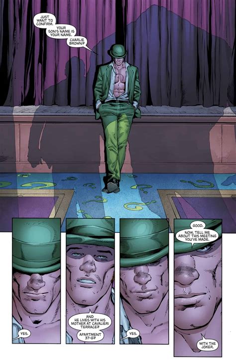 Fuck It Long Ass Thing About Creators Weird Design Ideas For Riddler Rdccomicscirclejerk
