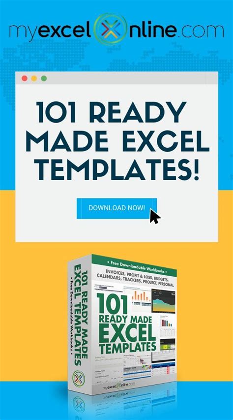 101 Free Excel Templates Myexcelonline Microsoft Excel Tutorial Excel Tutorials Excel For