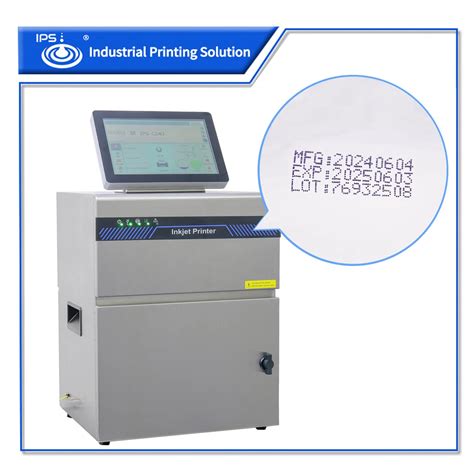 Cij Industrial Inkjet Coder Marking Batch And Date Ips C240 For Plastic