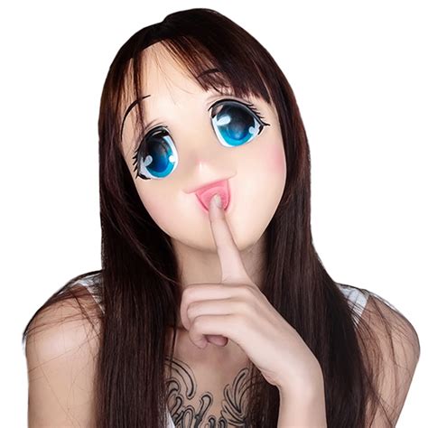 Sexy S E Gro E Augen Loli Latex Maske Anime Cosplay Kigurumi Halb