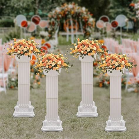 White Pillar Wedding Yybsh Wedding Column Carved Pillar Decoration