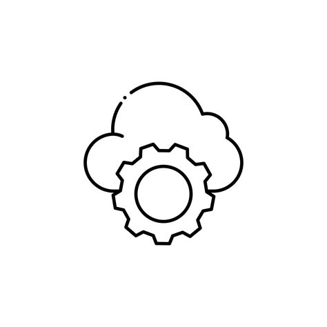 Cloud Computing Internet Technology Vector Icon Illustration 23036425