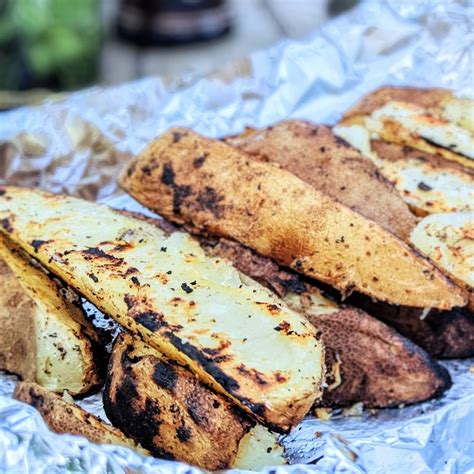 Crispy Grilled Campfire Potato Wedges