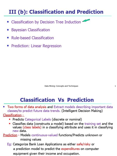 unit iv classification part 1 pdf statistical classification